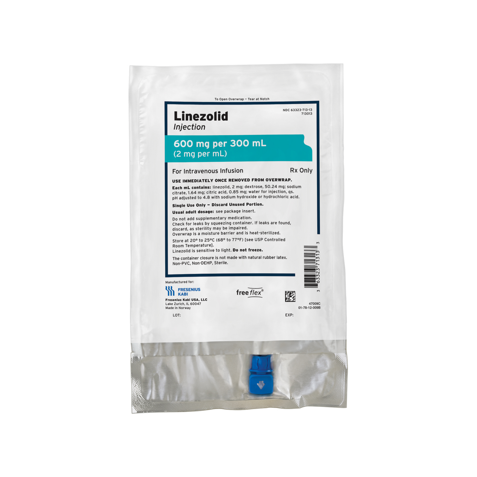 LINEZOLID (INVIONEZO) 600 MG/300 ML - Sanvite